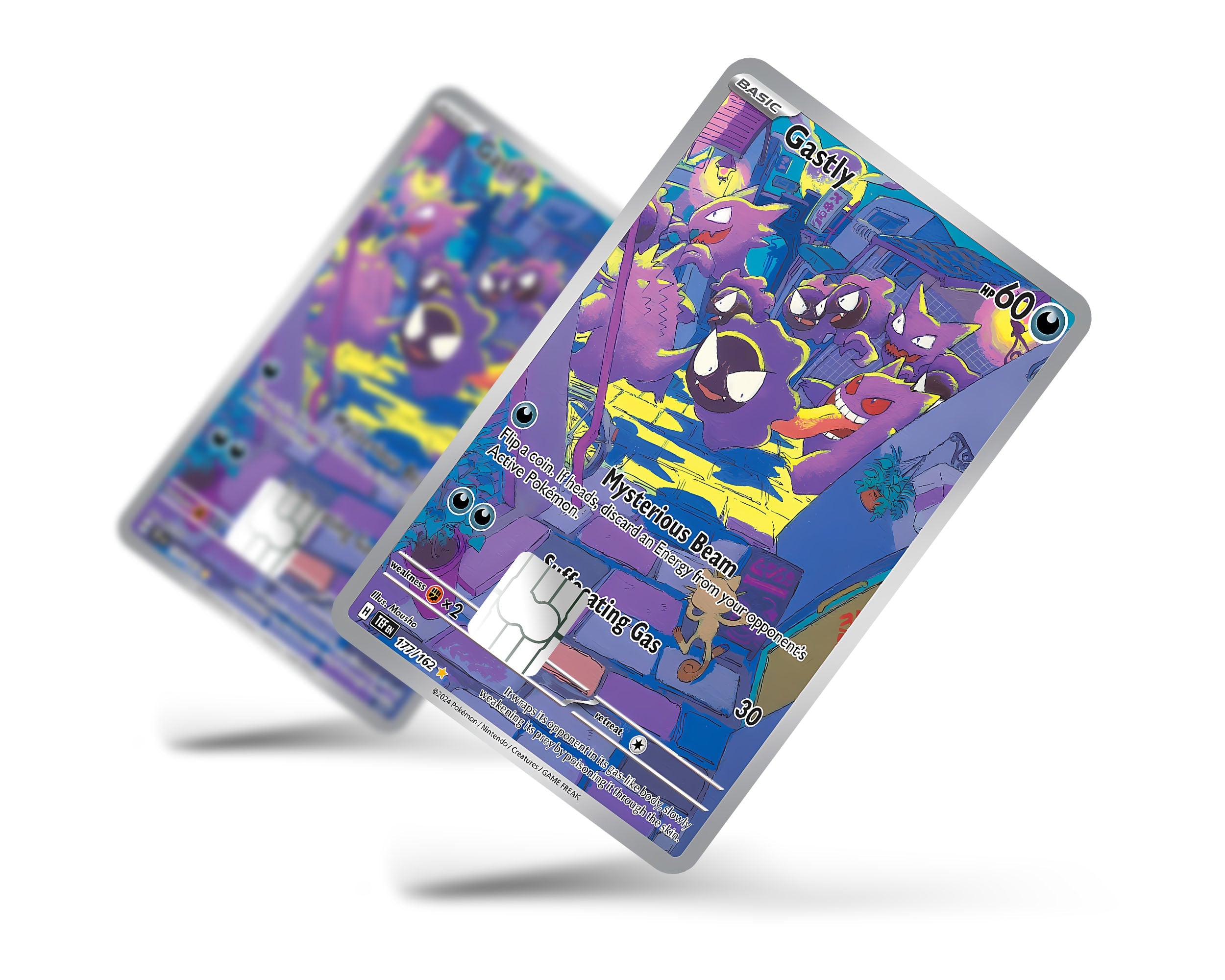 Gastly Alleyway Pokemon Card Credit Card Credit Card Skin – Anime Town ...