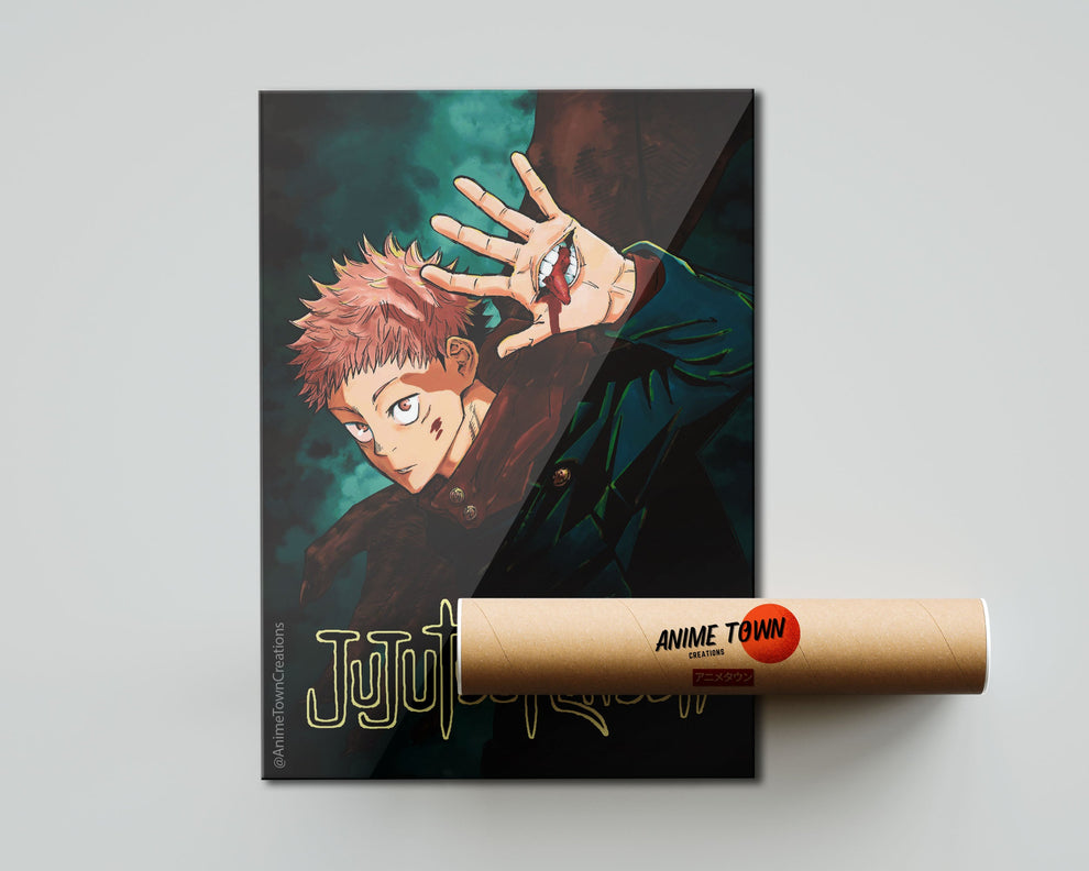 Jujutsu Kaisen Yuji Cover Poster – Anime Town Creations