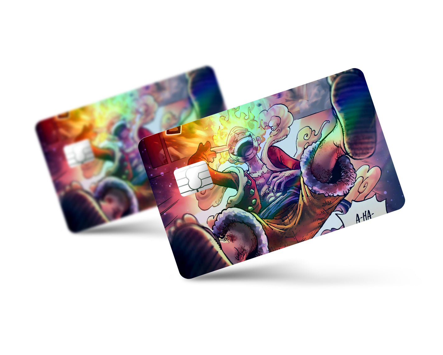 One Piece Luffy Gear 5 Holographic Credit Card Holographic Credit Card ...