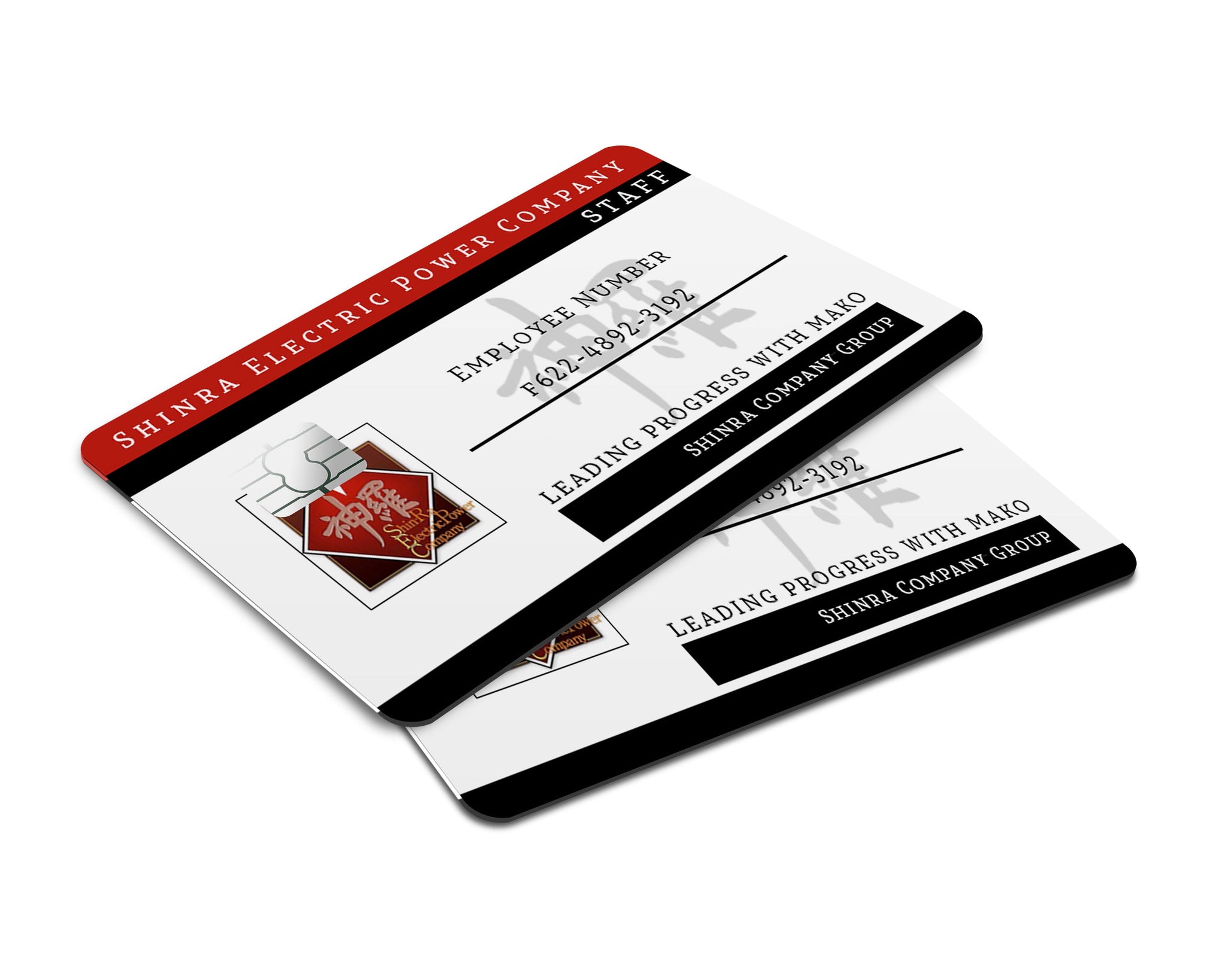 Final Fantasy Shinra Employee ID Card Credit Card Credit Card Skin ...