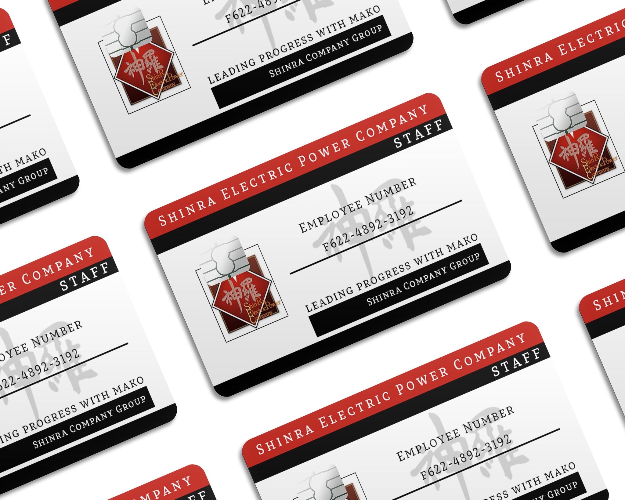 Final Fantasy Shinra Employee ID Card Credit Card Credit Card Skin ...