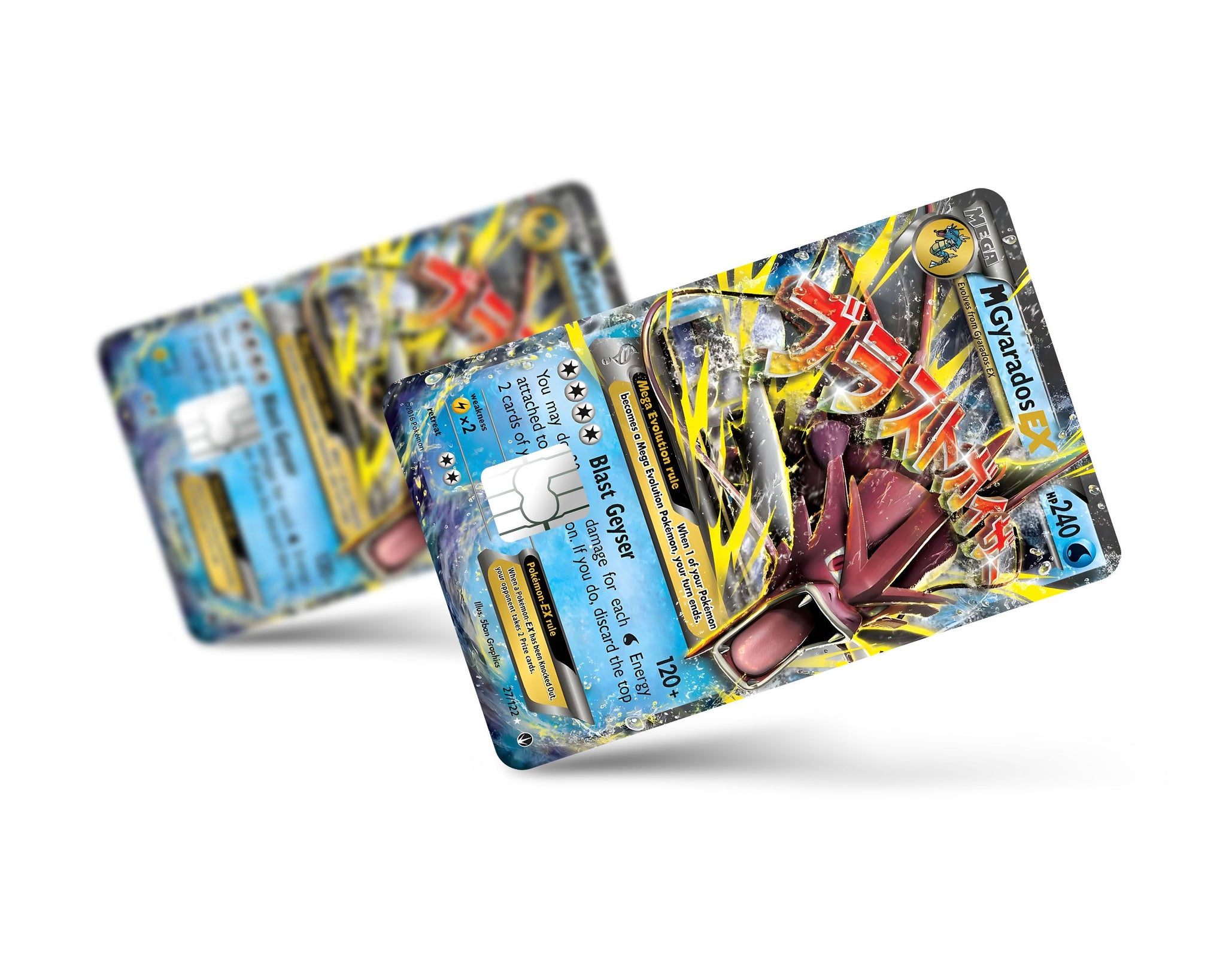 Mega Gyarados Pokemon Card Credit Card Credit Card Skin – Anime Town ...
