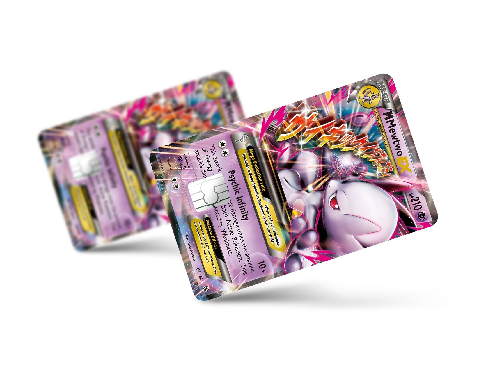 Mega Mewtwo Y Pokemon Card Credit Card Credit Card Skin – Anime Town ...