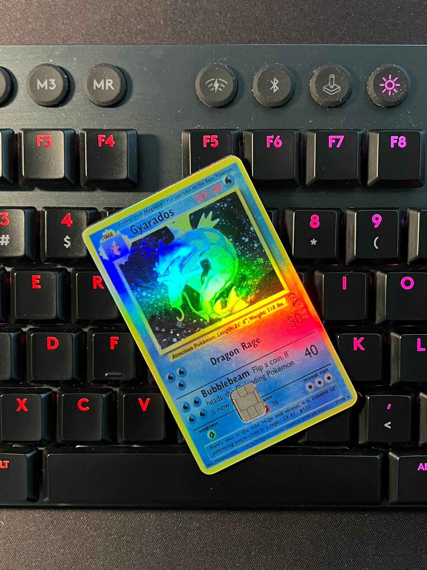 Gyarados Pokemon Card Holographic Credit Card Holographic Credit Card ...