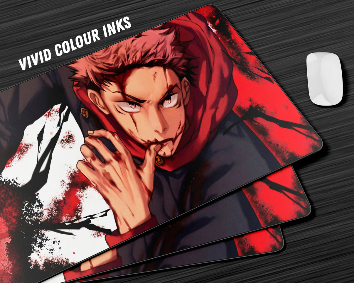 Jujutsu Kaisen Yuji Itadori Black Flash Mouse Pad Gaming Mouse Pad ...