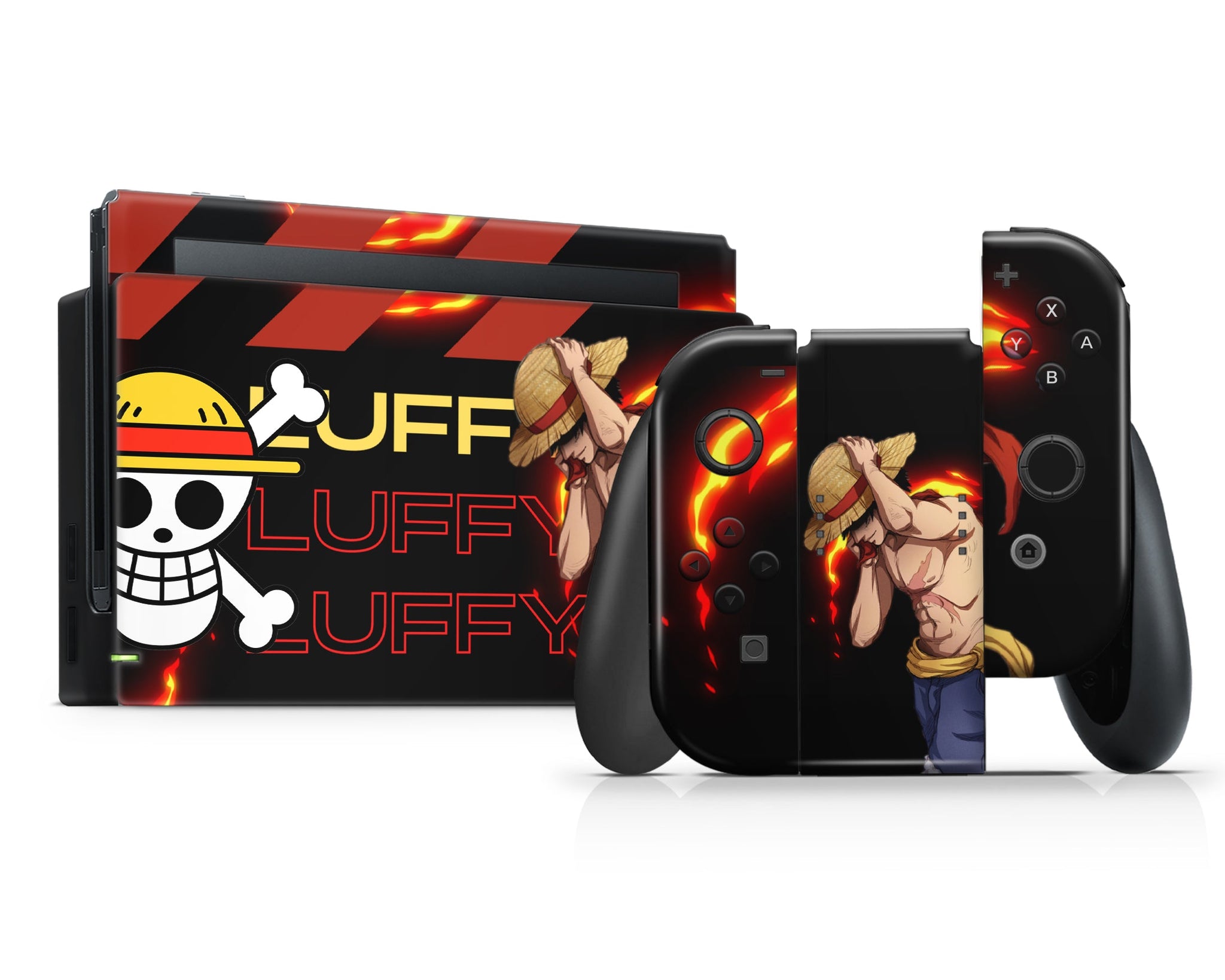 One Piece Luffy Logo Nintendo Switch Switch Skin – Anime Town Creations