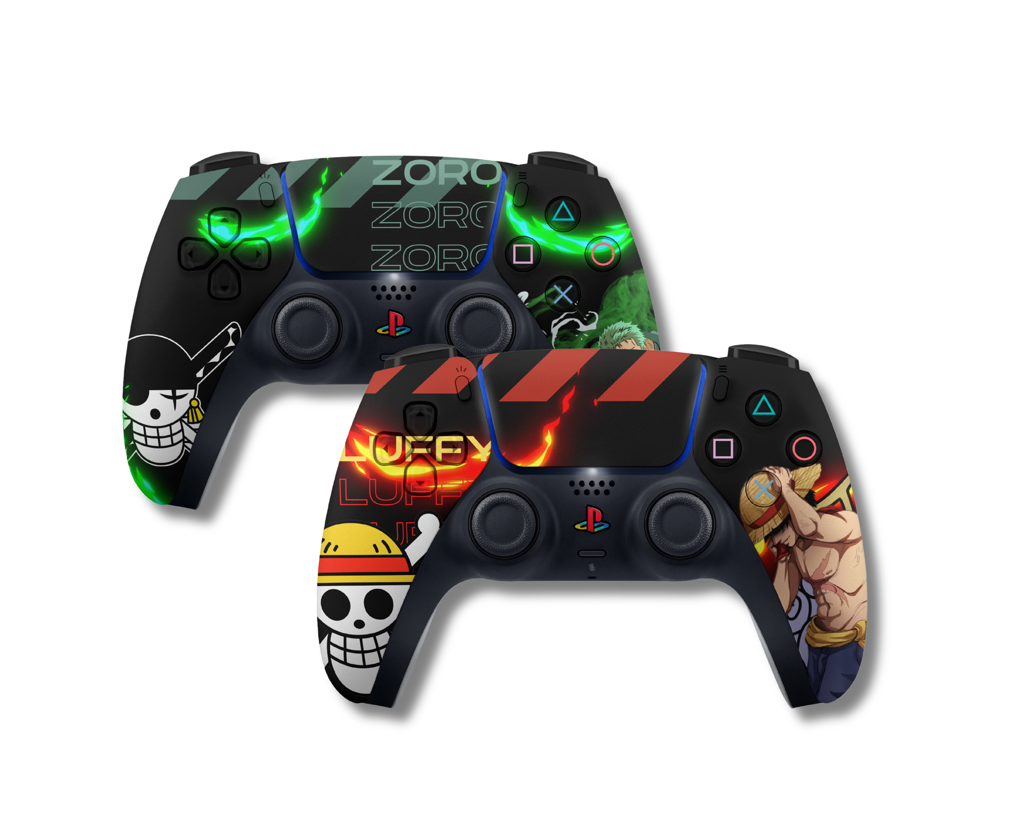 One Piece Luffy Zoro PS5 Controller Bundle PS5 Controller Bundle Skin ...