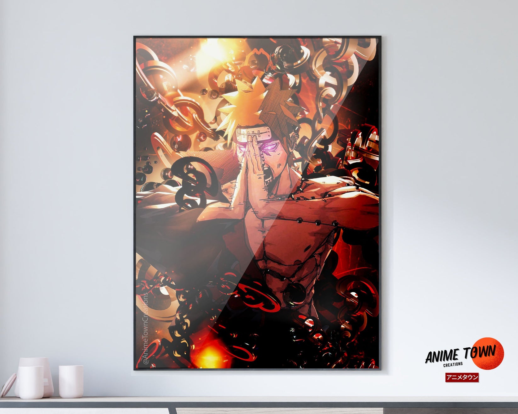 Naruto Pain Almighty Push Poster – Anime Town Creations