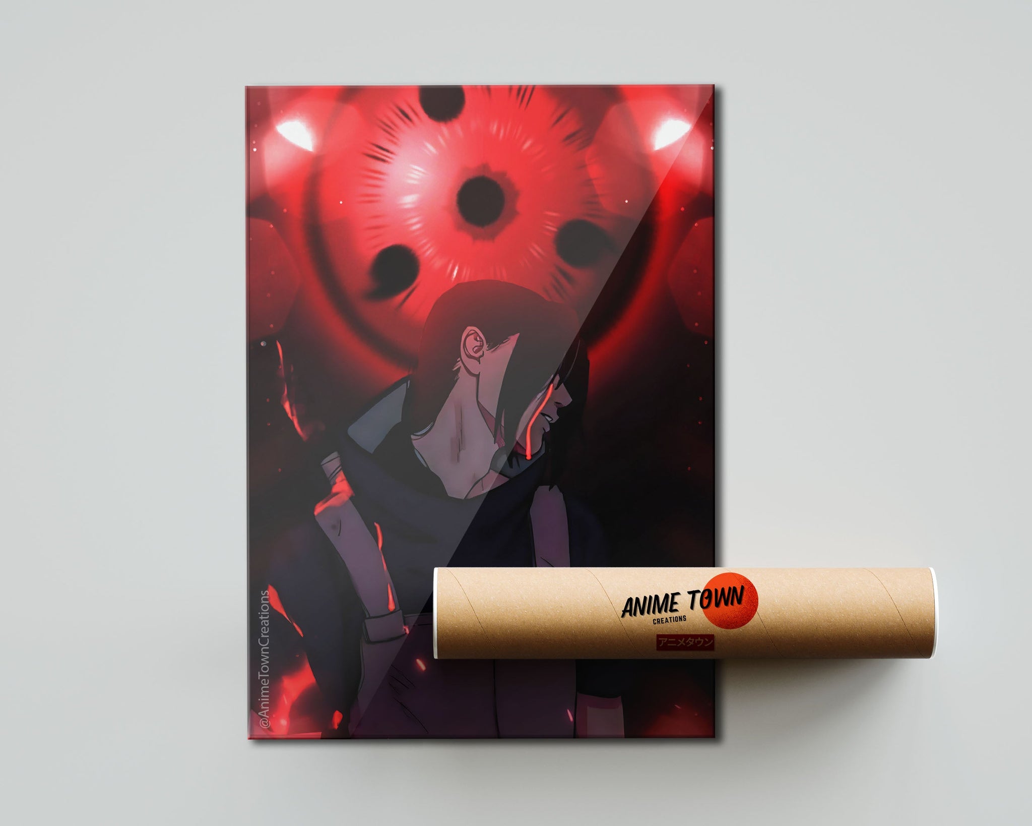 Naruto Uchiha Itachi Anbu Sharingan Poster Poster – Anime Town Creations