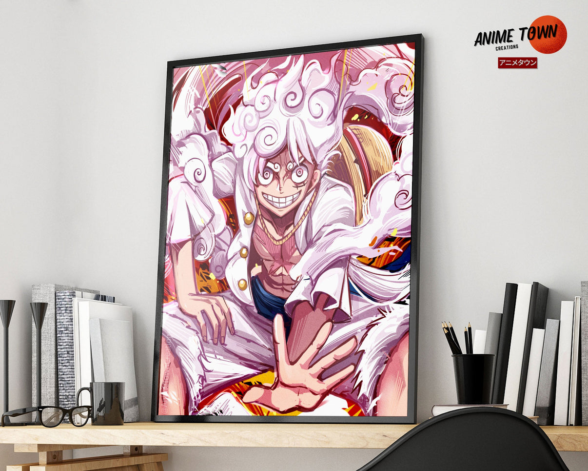 One Piece Luffy Gear 5 Poster – Anime Town Creations