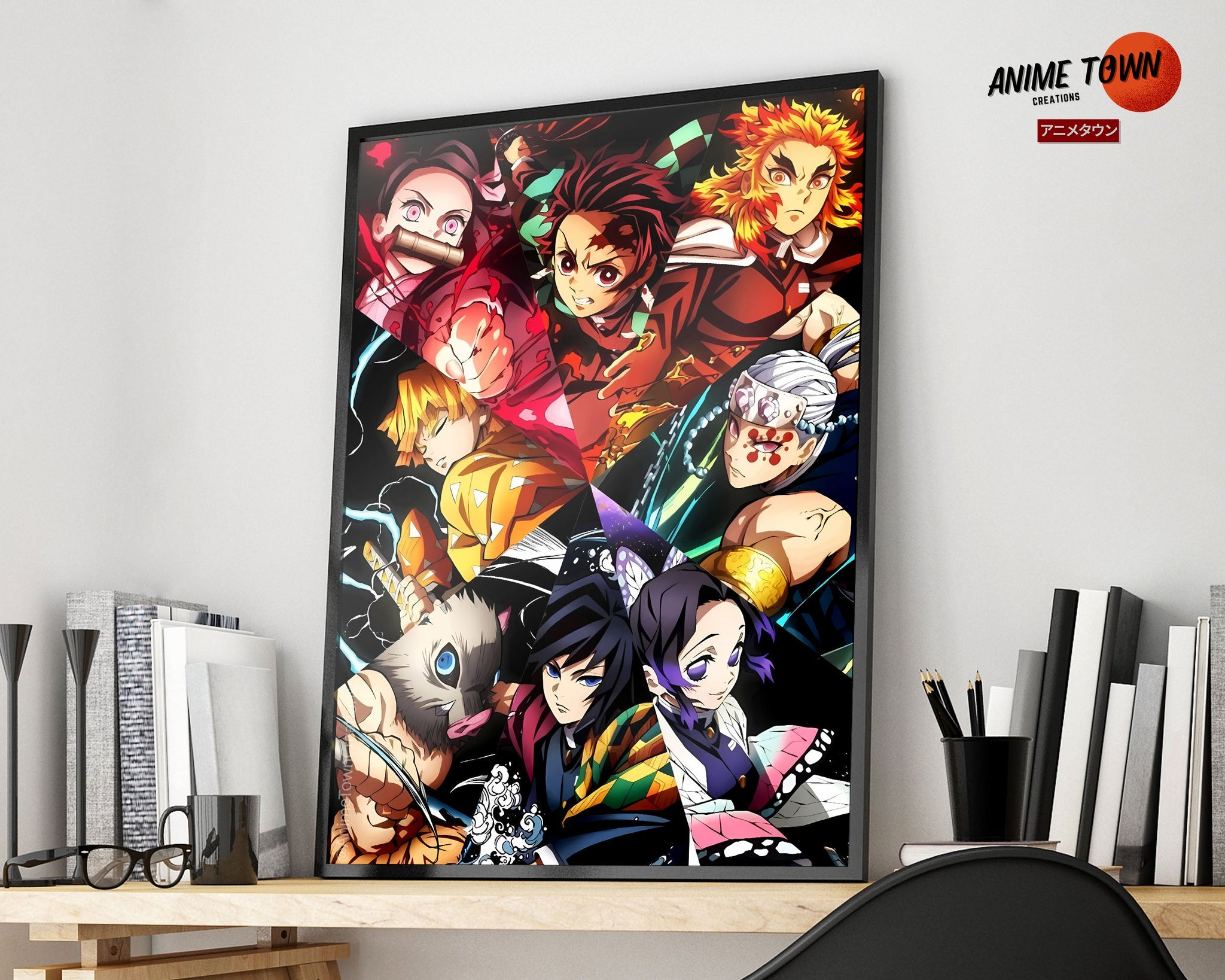 Demon Slayer Collage Poster – Anime Town Creations