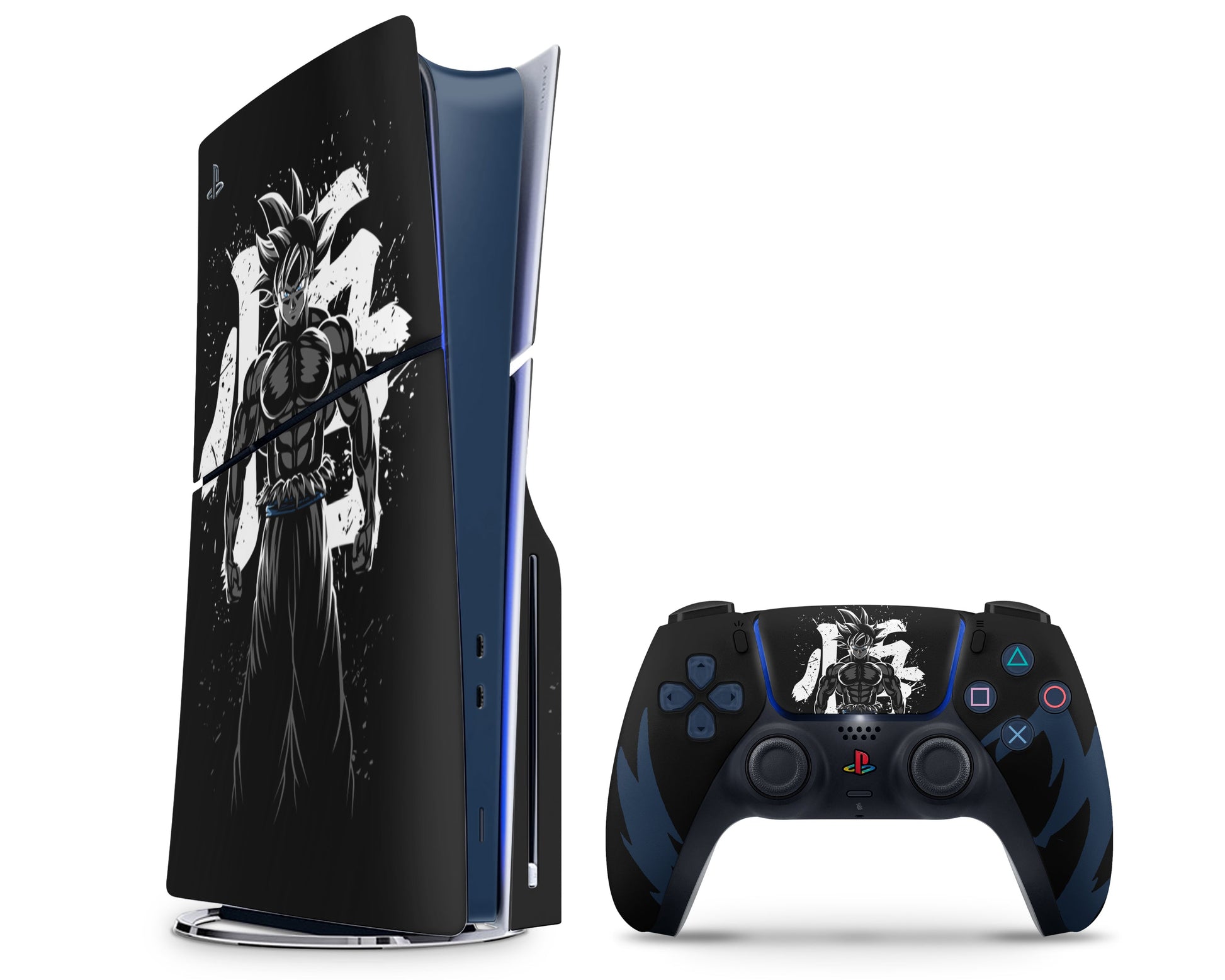 Dragon Ball Goku Dark Minimalist PS5 Slim PS5 Slim Skin – Anime Town ...