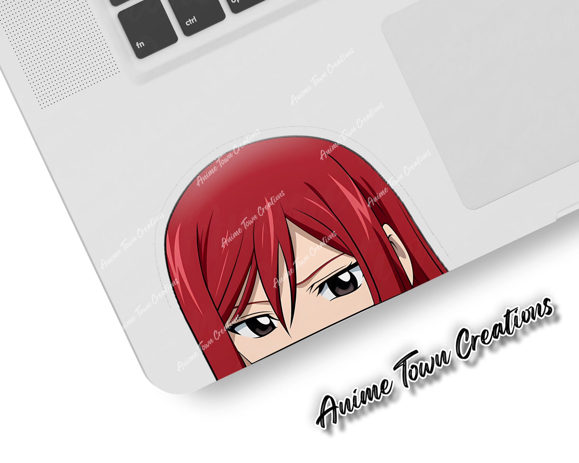 Fairy Tail Ezra Scarlet Peeker Sticker Sticker – Anime Town Creations